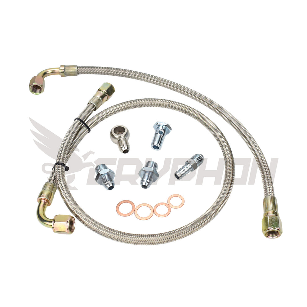 RB20DET RB25DET Stock Turbo Water Line Kit｜6AN Braided – GRYPHONTEK