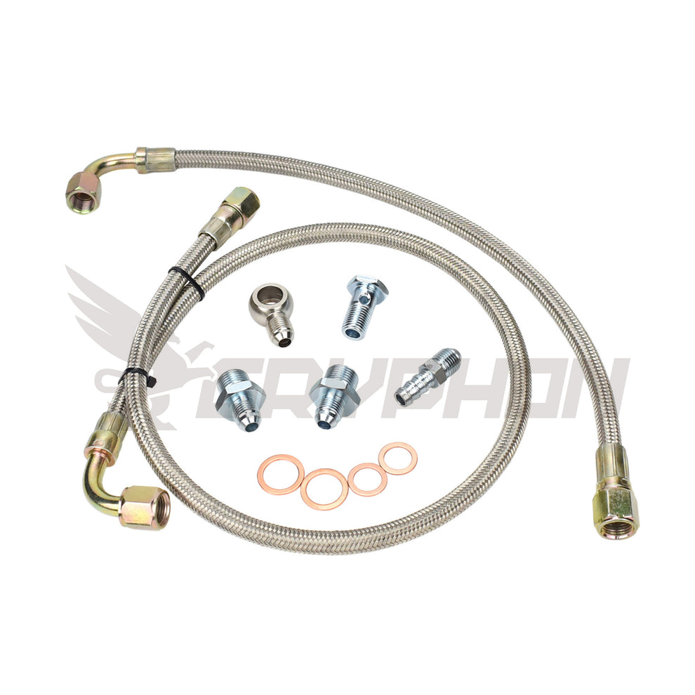 RB20 RB25 RB30 GT37R GT42R Turbo Water Line Kit｜6AN Top Mount – GRYPHONTEK