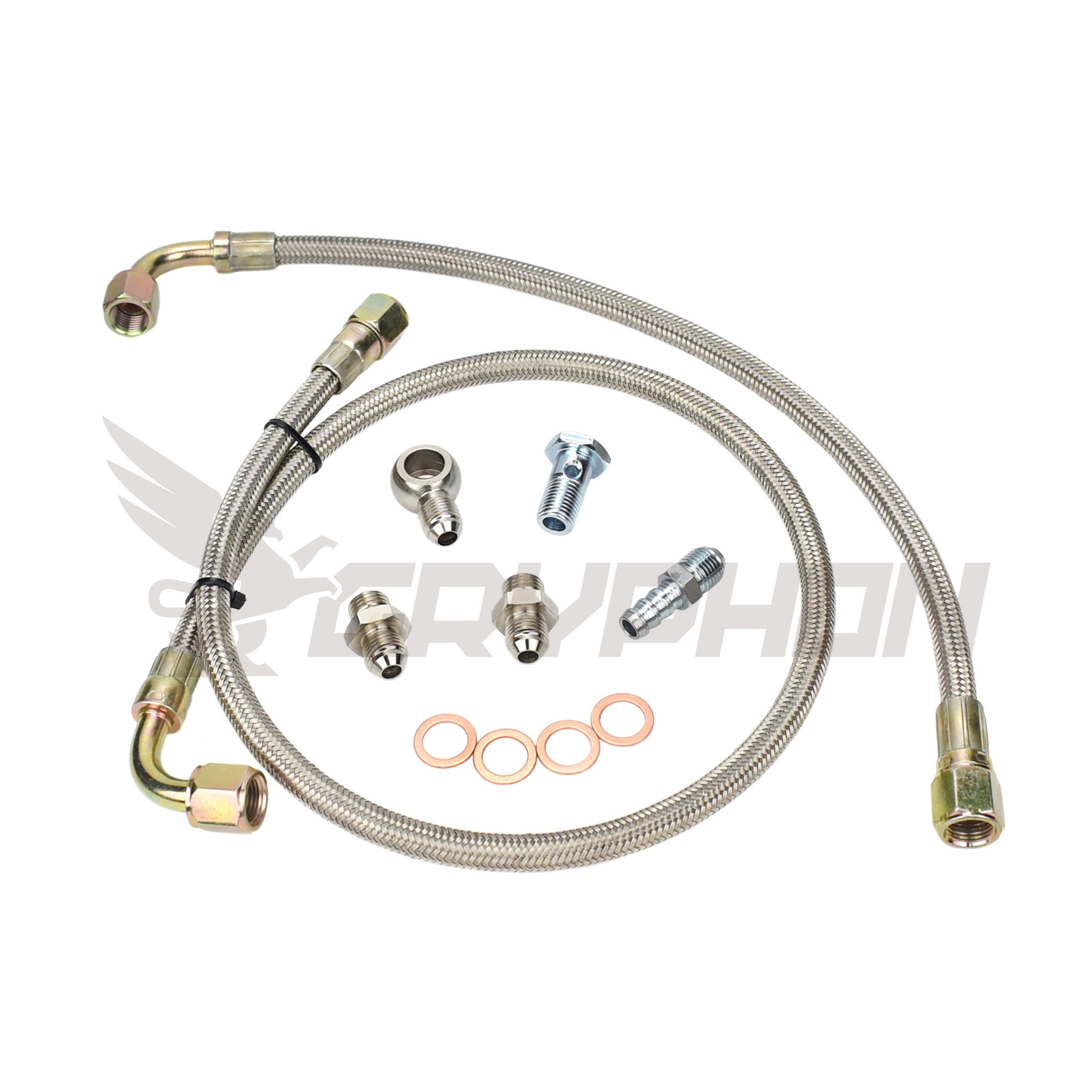 VL RB30ET T25 T28 Turbo Water Line Kit｜6AN Braided + Fittings – GRYPHONTEK