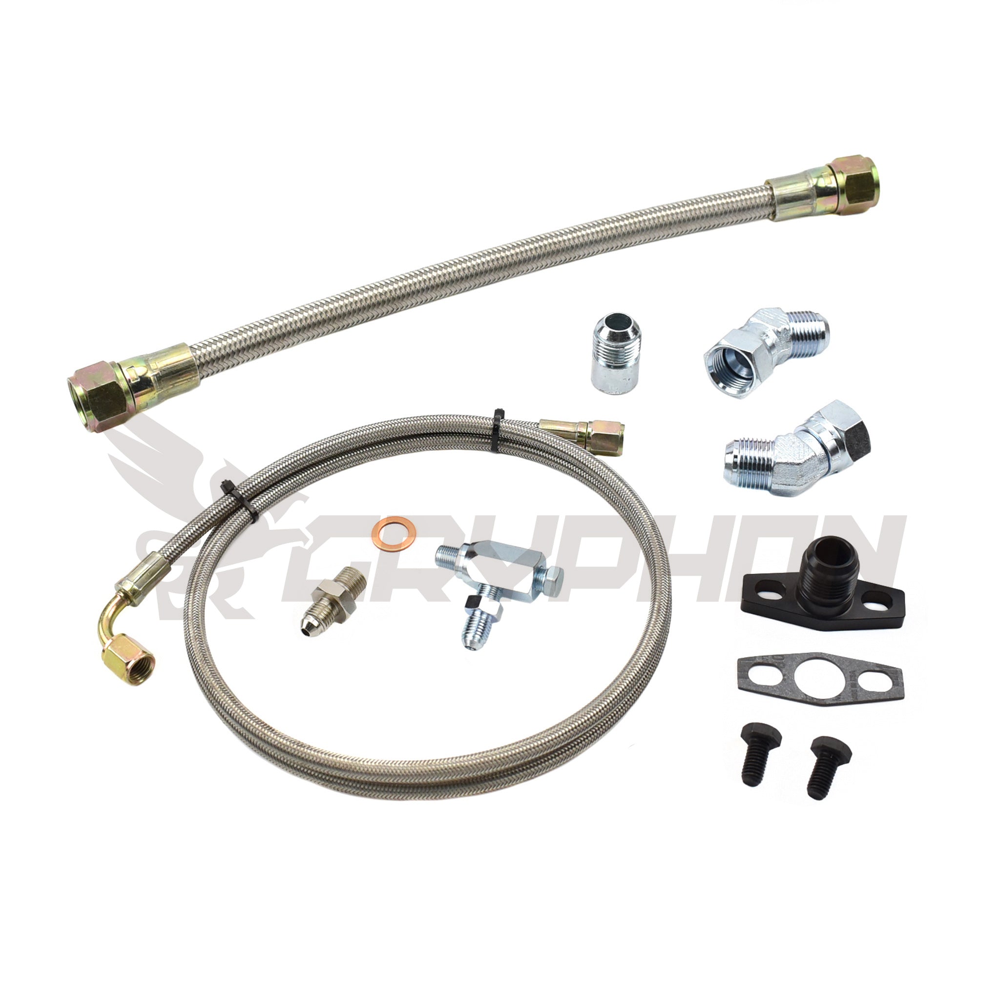 Braided Turbo Oil Feed Return Line Kit BorgWarner EFR Series – GRYPHONTEK