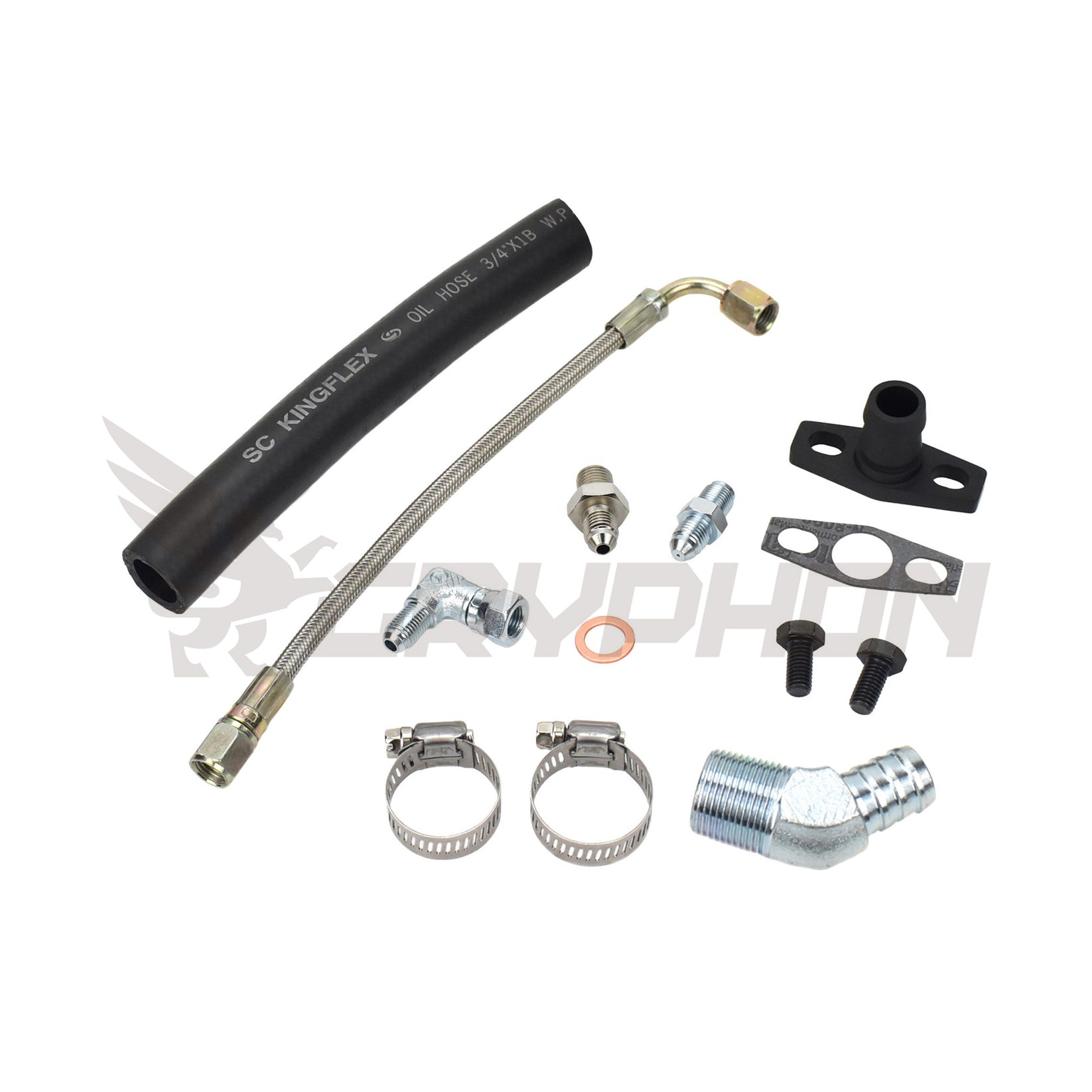 Turbo Oil Feed Return Line Kit Nissan RB20 RB25 RB30 Garrett G-Series ...